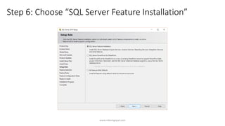 SSIS installation (Step by Step) | PPTX