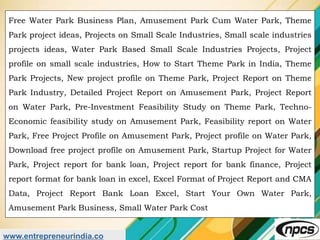 Start Your Own Water Park, Amusement Park Business | PPTX