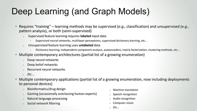 Graph Models for Deep Learning | PPT