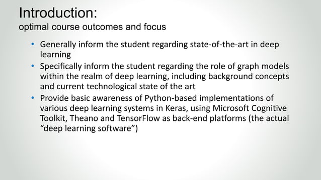 Graph Models for Deep Learning | PPT
