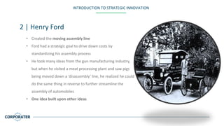Introduction To Strategic Innovation | PPTX