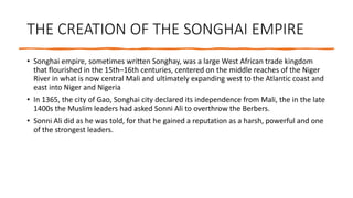 Slideshare teaching studies (songhai empire) | PPTX | Africa Travel ...