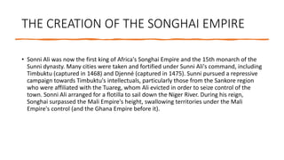 Slideshare teaching studies (songhai empire) | PPTX | Africa Travel ...
