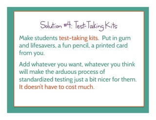 Encouraging Engagement on Standardized Testing | PPT