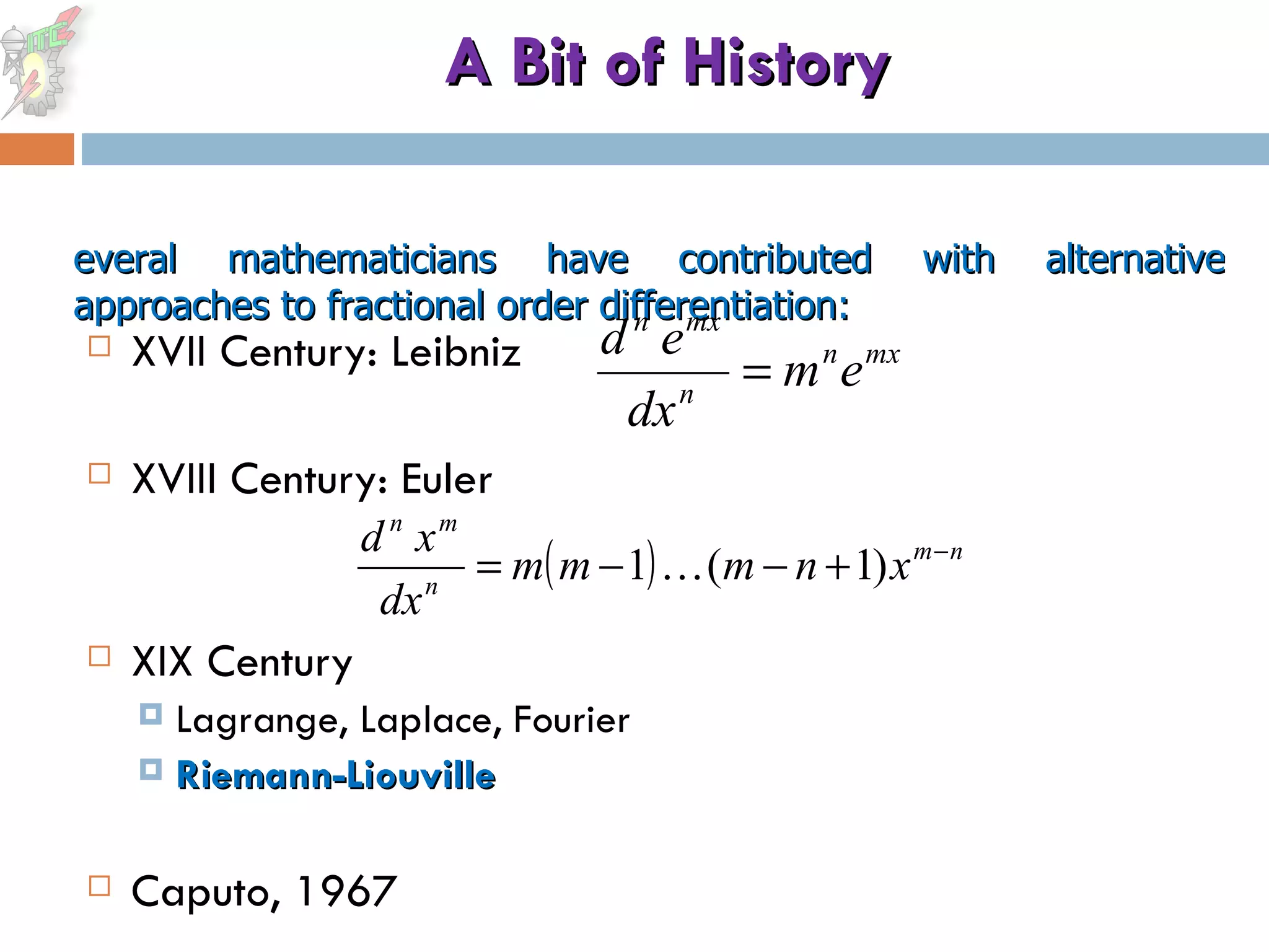 Fractional Calculus PP | PPT