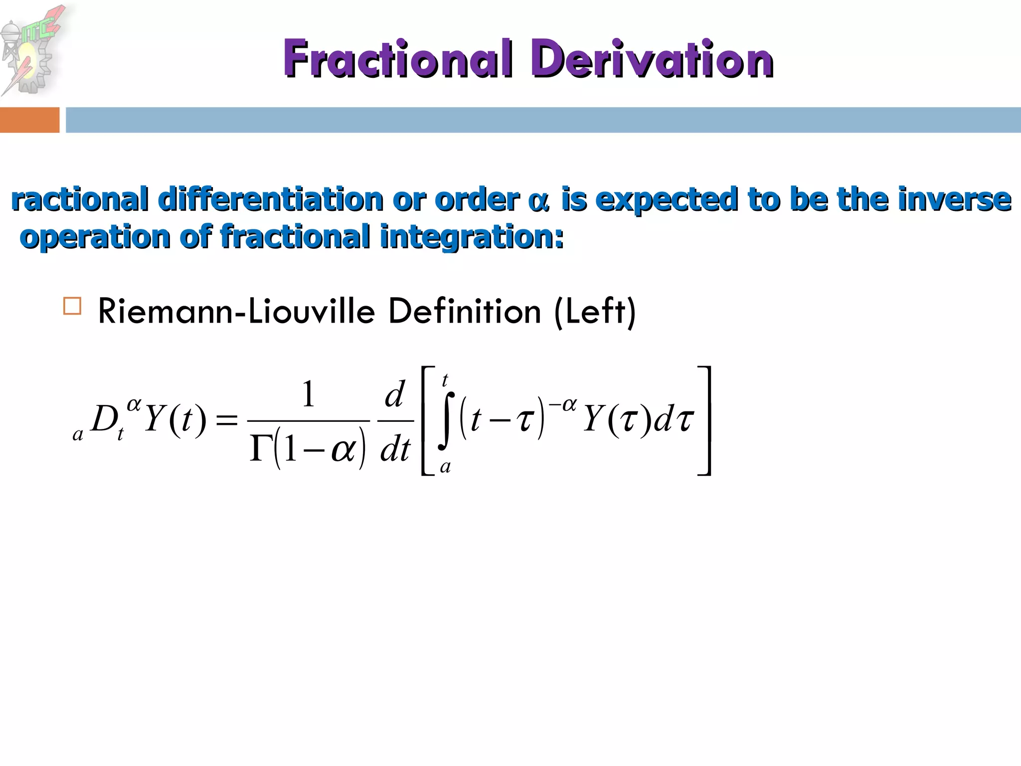 Fractional Calculus PP | PPT