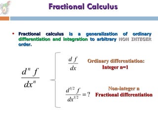 Fractional Calculus PP | PPT