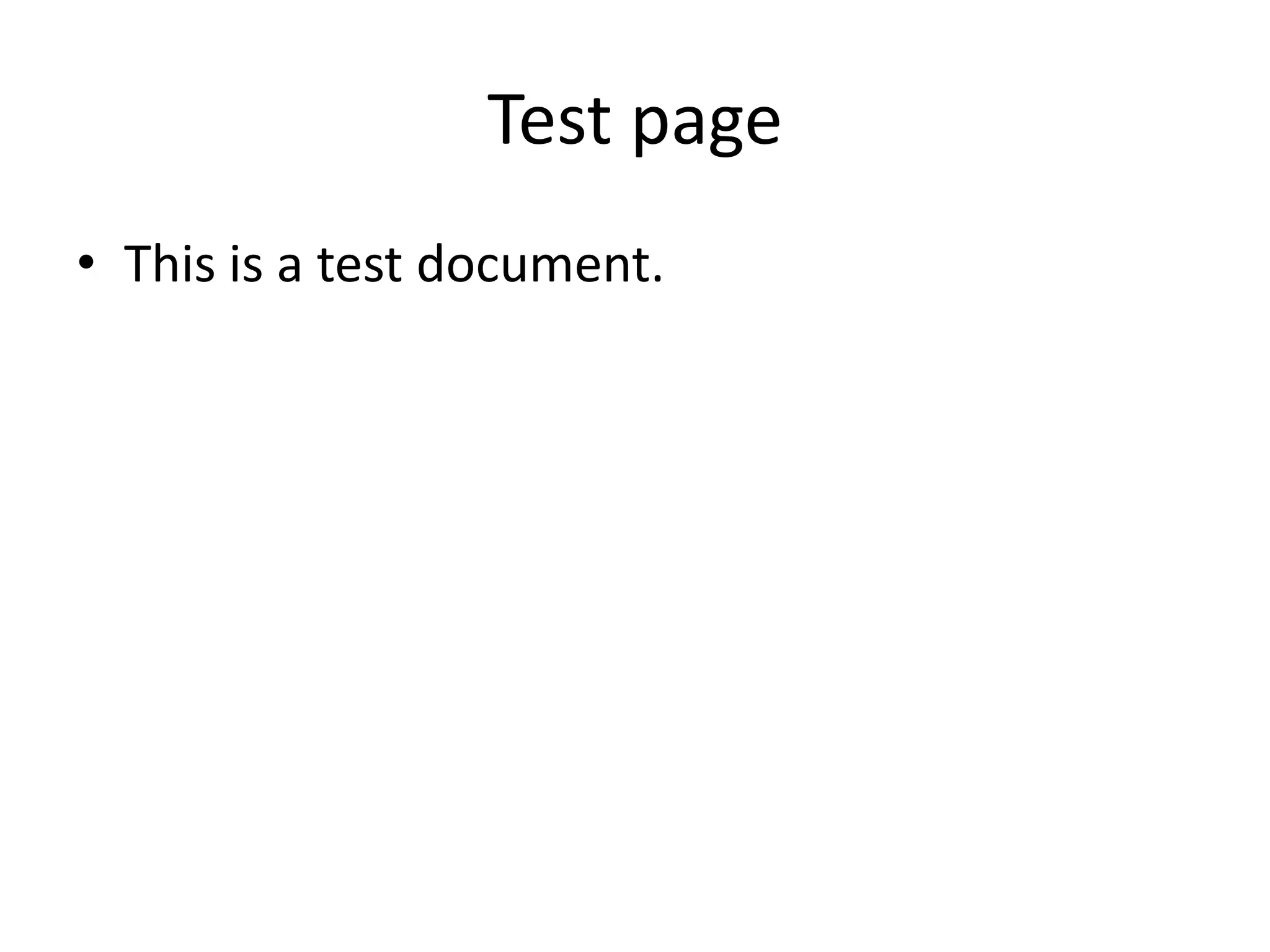ML Slideshare test | PPTX