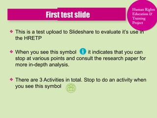 Slideshare test | PPT