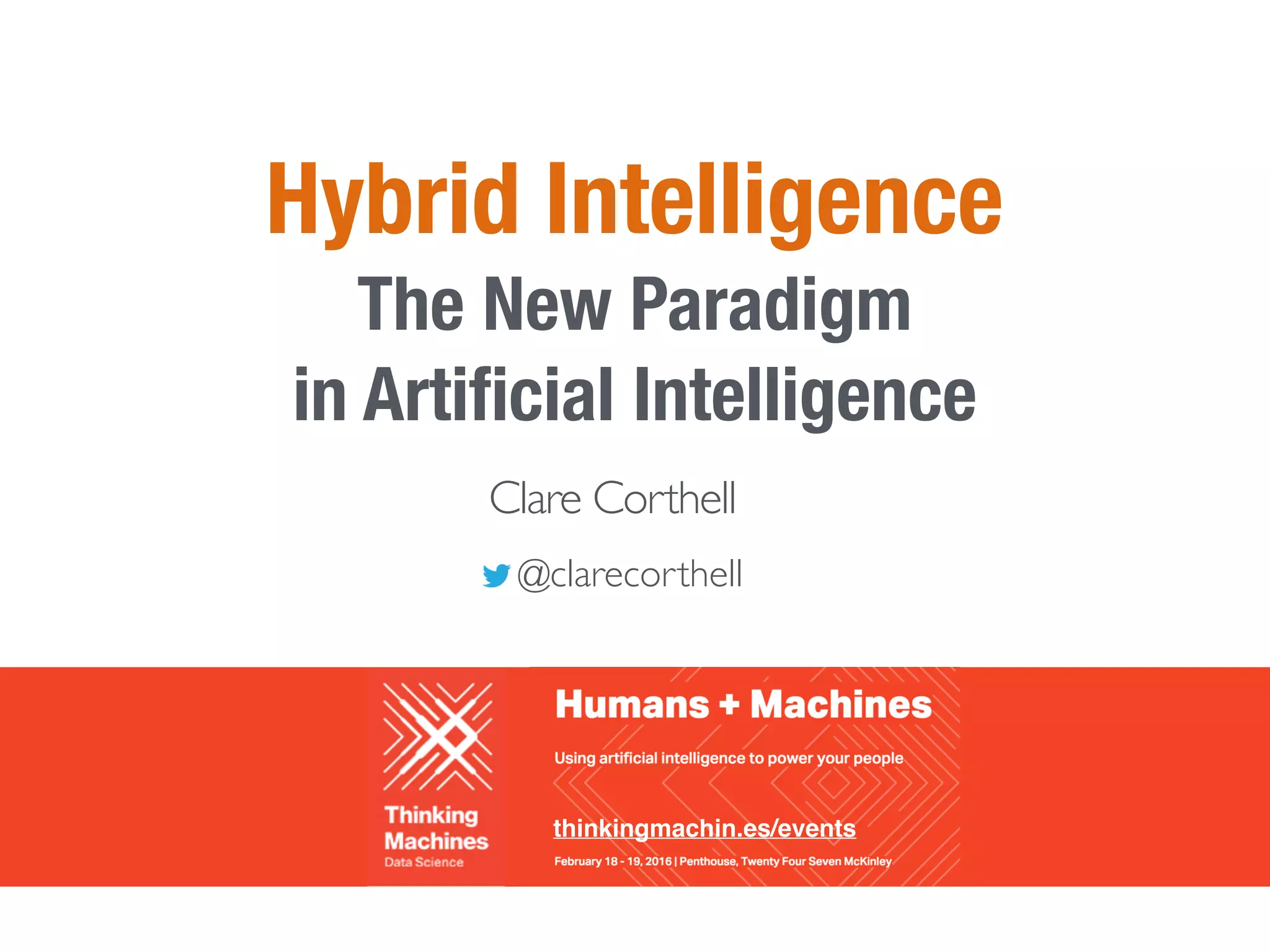 Hybrid Intelligence: The New Paradigm | PDF