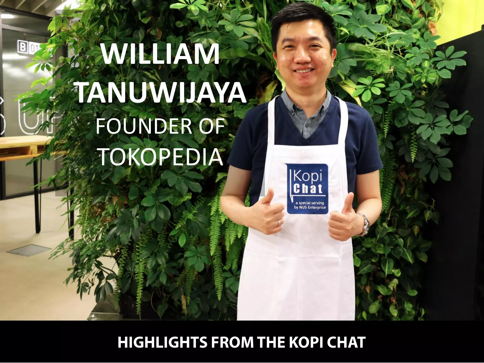 Kopi Chat with William Tanuwijaya founder of Tokopedia | PPT