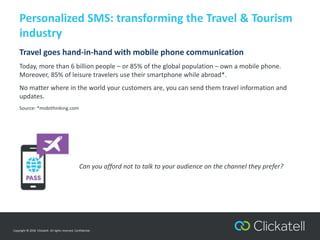 How SMS marketing can benefit the travel and tourism industry | PPT