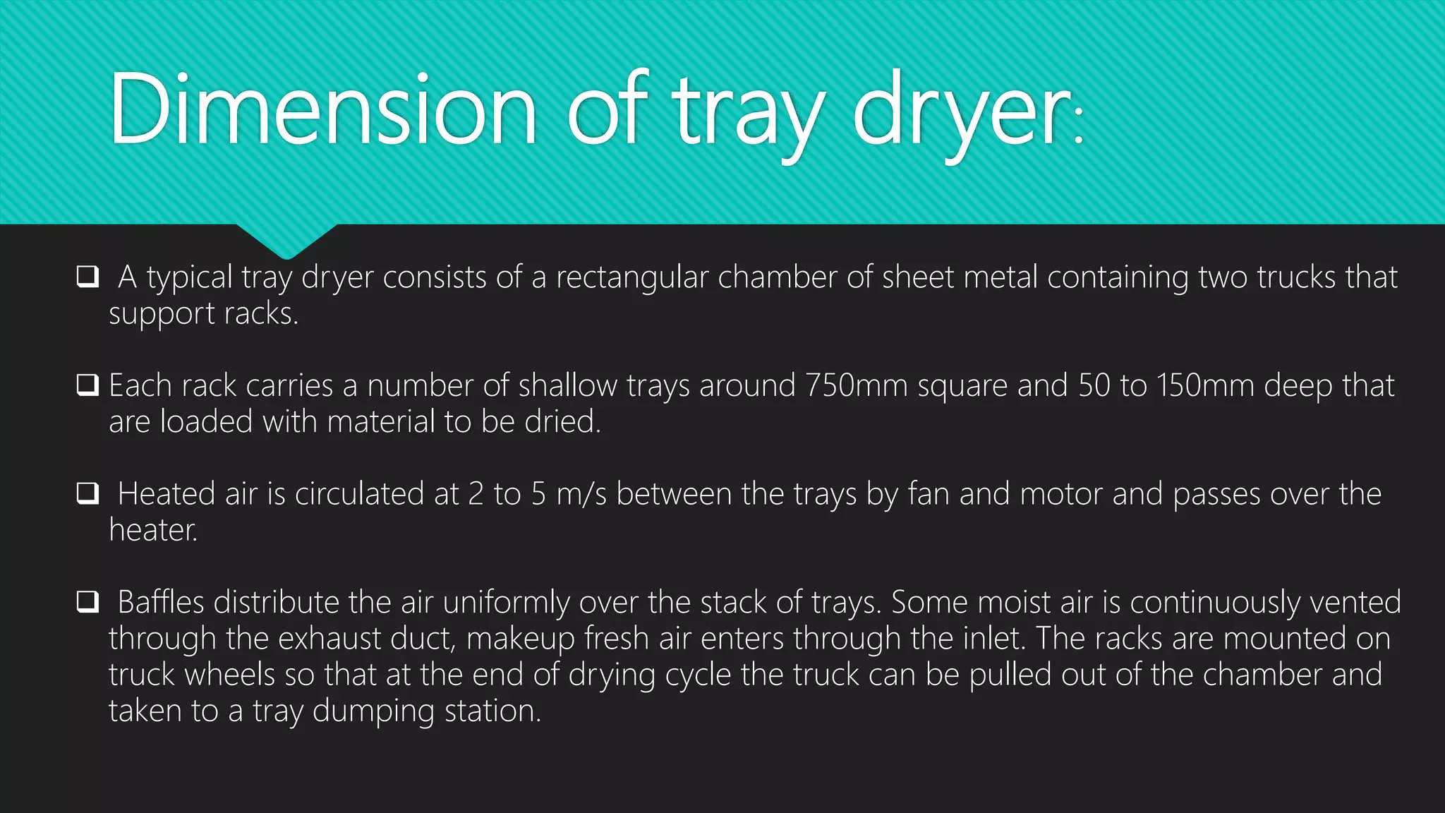 Tray dryer I Diagram I working principle | PPTX