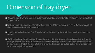 Tray dryer I Diagram I working principle | PPTX
