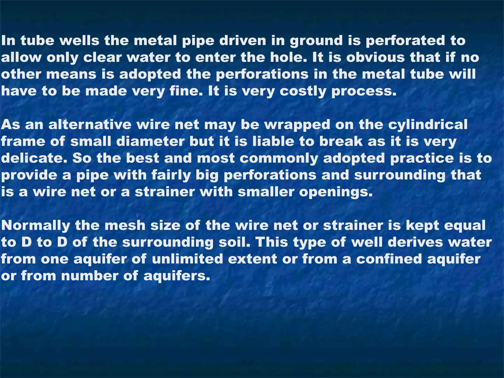 Water Resources Engineering types of wells with figures Denish Jangid ...