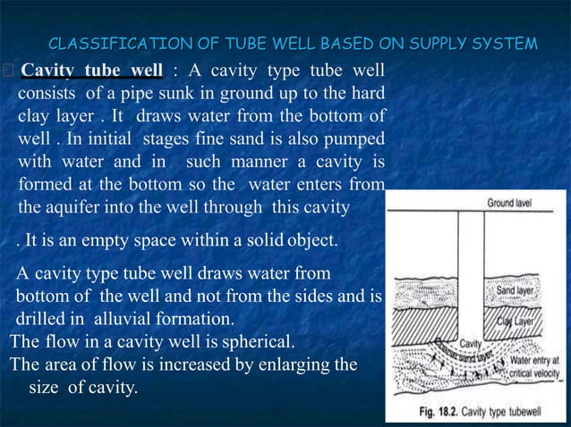 Water Resources Engineering types of wells with figures Denish Jangid ...