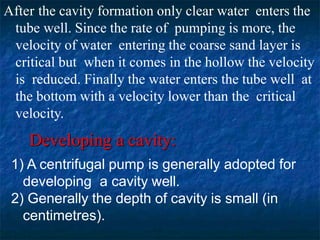 Water Resources Engineering types of wells with figures Denish Jangid ...