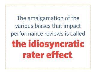 The Unintended Outcomes of Unconscious Bias in Performance Management | PDF