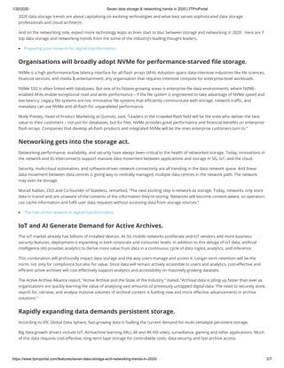 Seven data storage & networking trends in 2020 | PDF