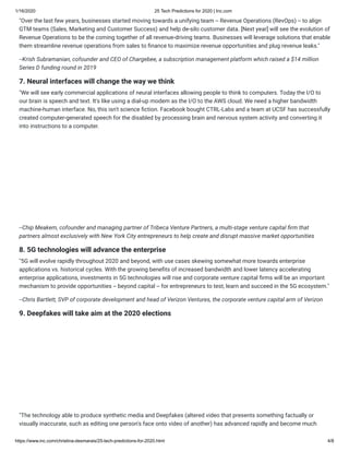 25 Tech Predictions for 2020 | PDF