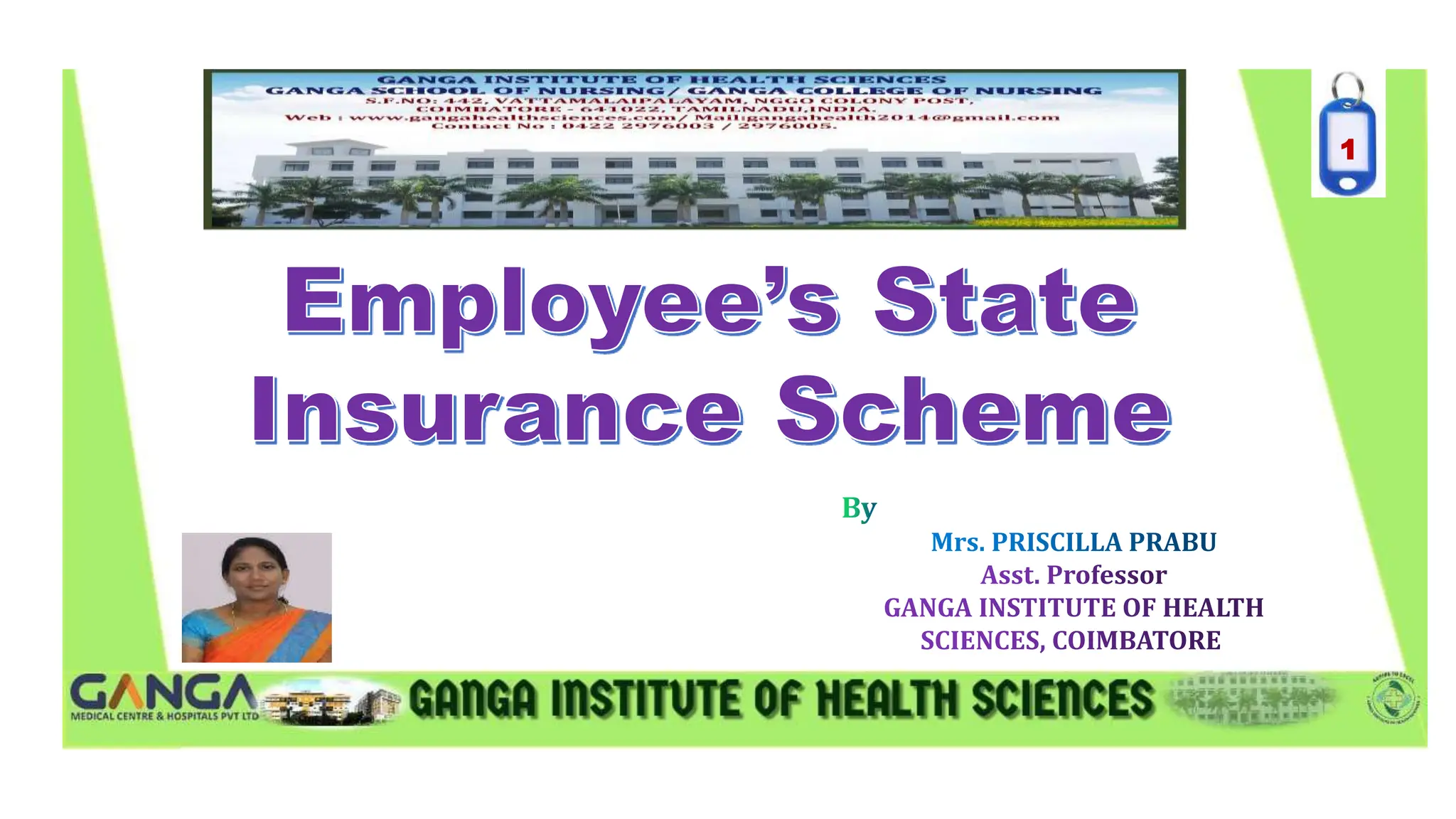 EMPLOYEE'S STATE INSURANCE SCHEME pptx | PPT