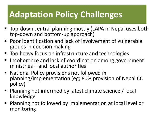 Joint Principles for Adaptation | PPT