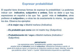 Usos del subjuntivo | PPTX