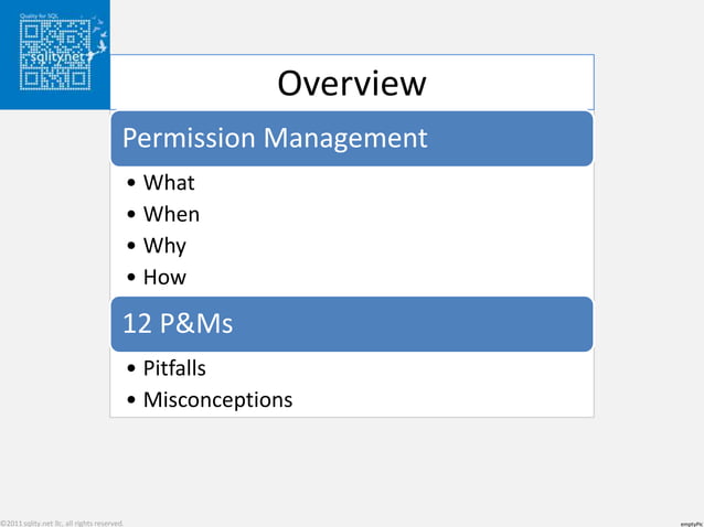 SQL Server Permission Management: 12 Pitfalls and Misconceptions | PPT