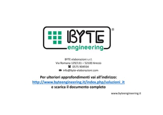 BYTE engineering: Soluzioni IT per Business Continuity e Disaster Recovery | PDF | Computing ...