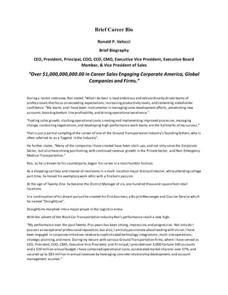 Career Biography | DOCX | Career Planning | Careers