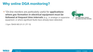 Online DGA Monitoring of Power Transformers | PPTX