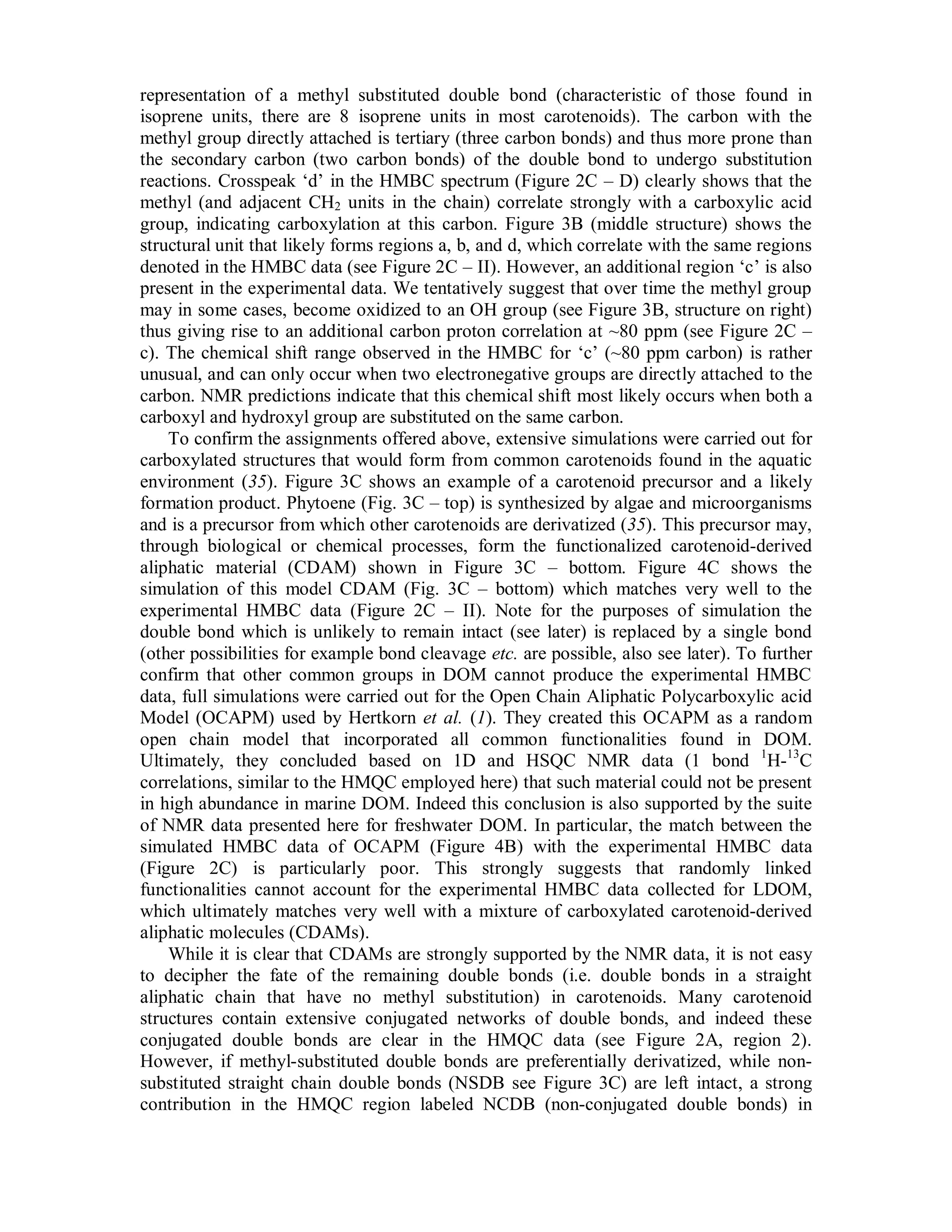 Major Structural Components in Freshwater Dissolved Organic Matter | PDF