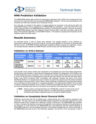 NMR Prediction Accuracy Validation | PDF