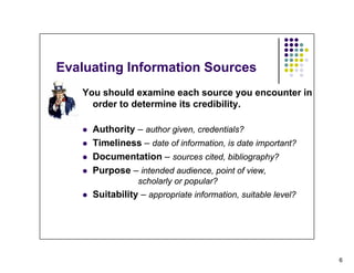 Information Sources | PPT