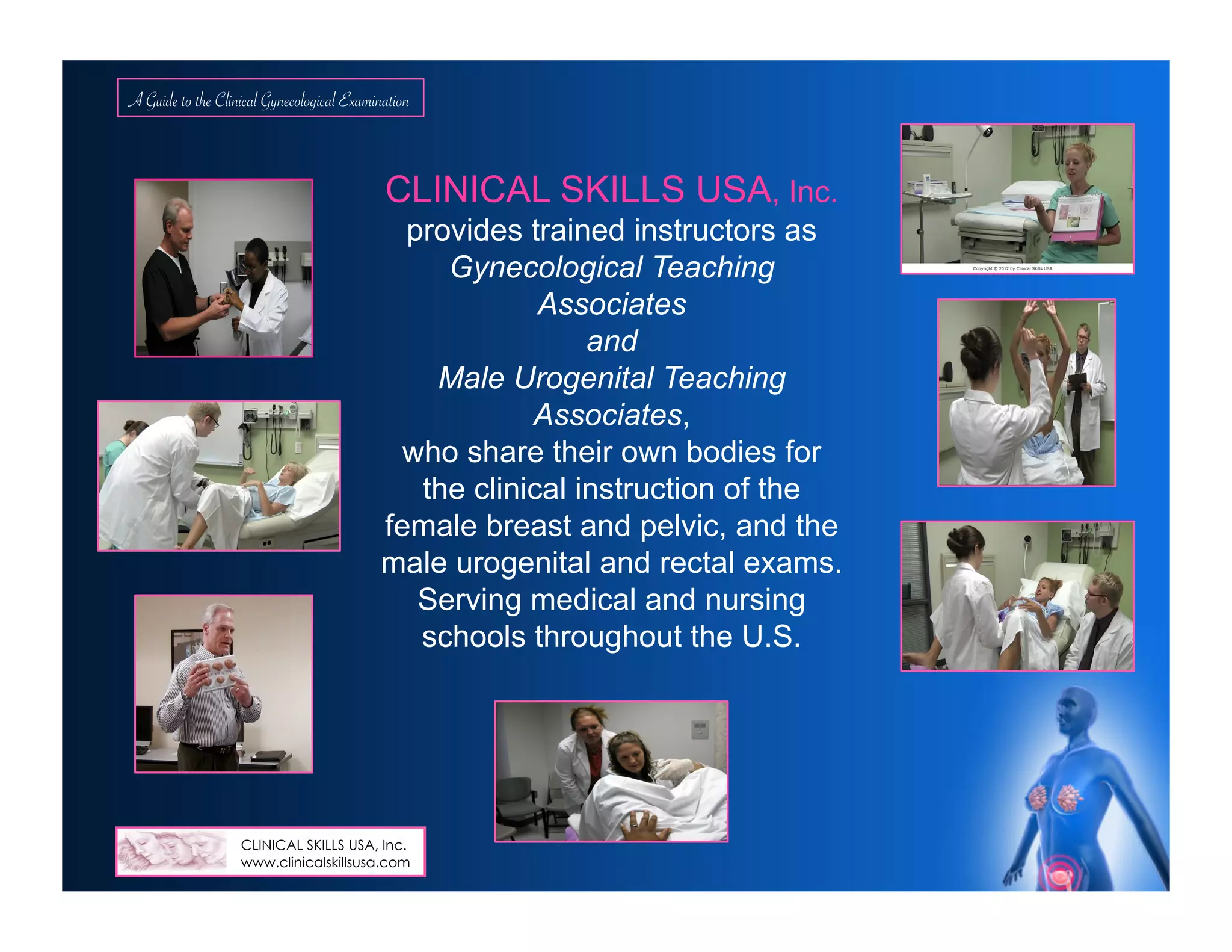 A Guide to the Clinical Gynecological Exam as Instructed by a Female ...