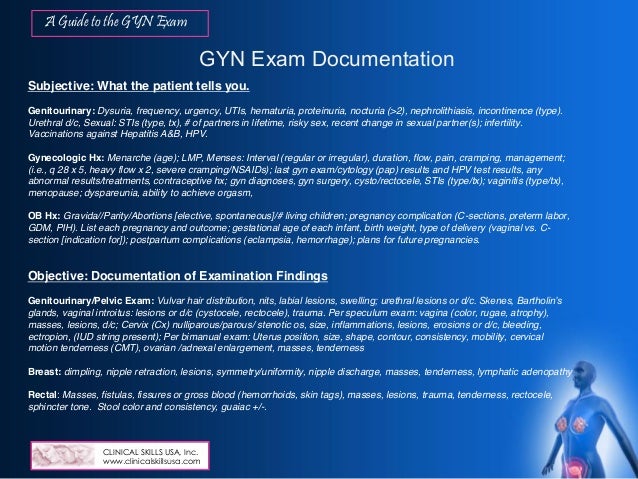 A Guide to the Clinical Gynecological Exam as Instructed by a Female