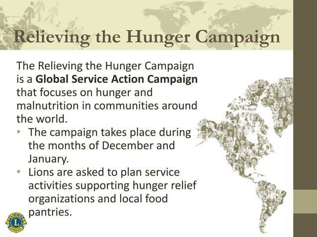 Working Together to Relieve Hunger | PPT