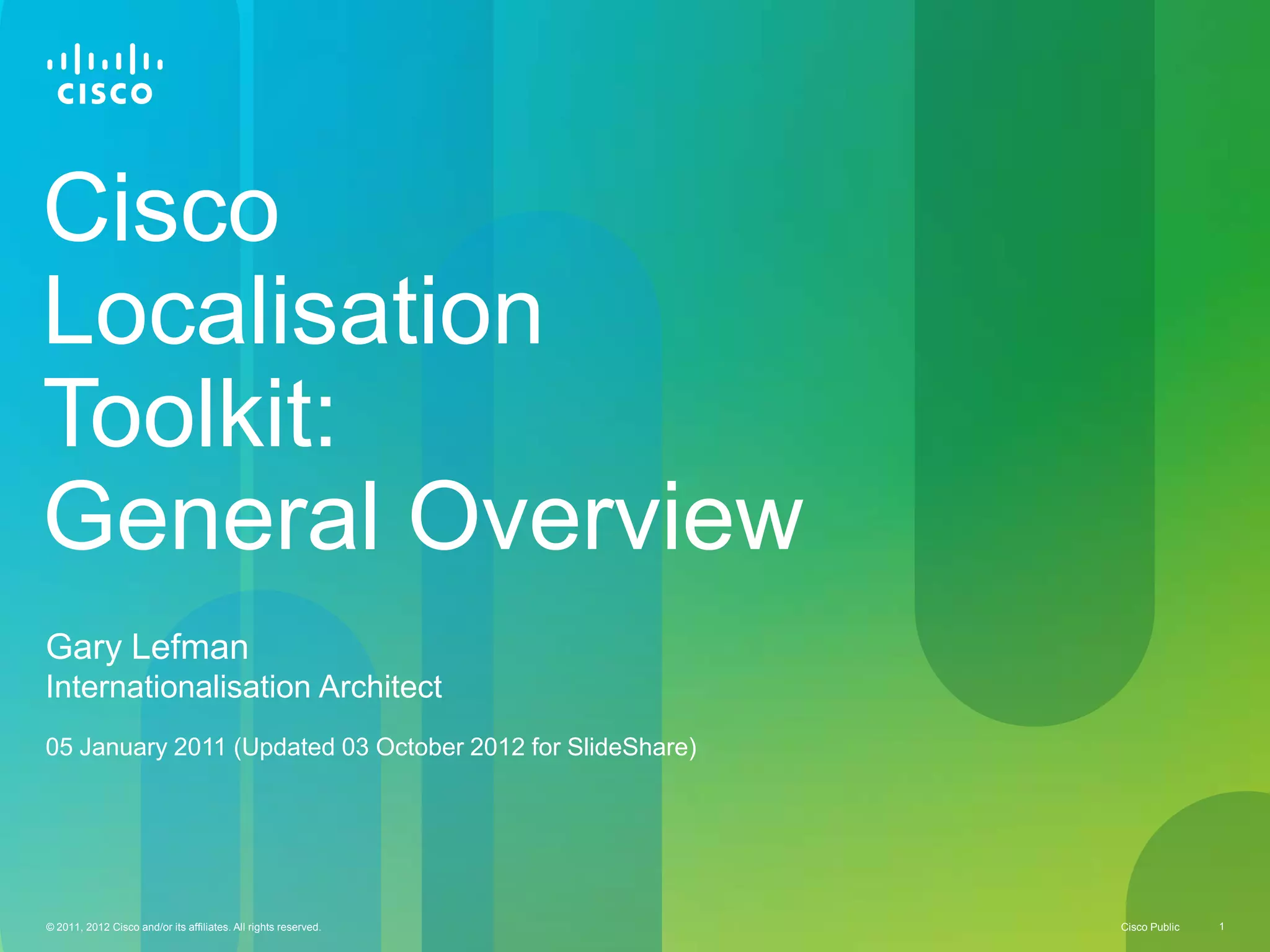 Cisco Localisation Toolkit: General Overview | PPTX | Computing ...