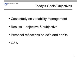 Operating Room Design - Mayo Case Study | PPT