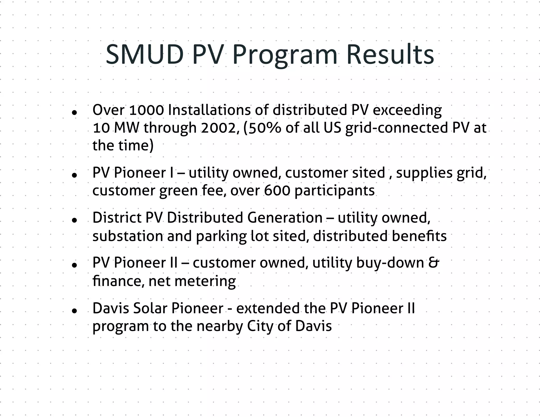 SMUD Solar: A Roadmap for Utilities in Transition | PPT