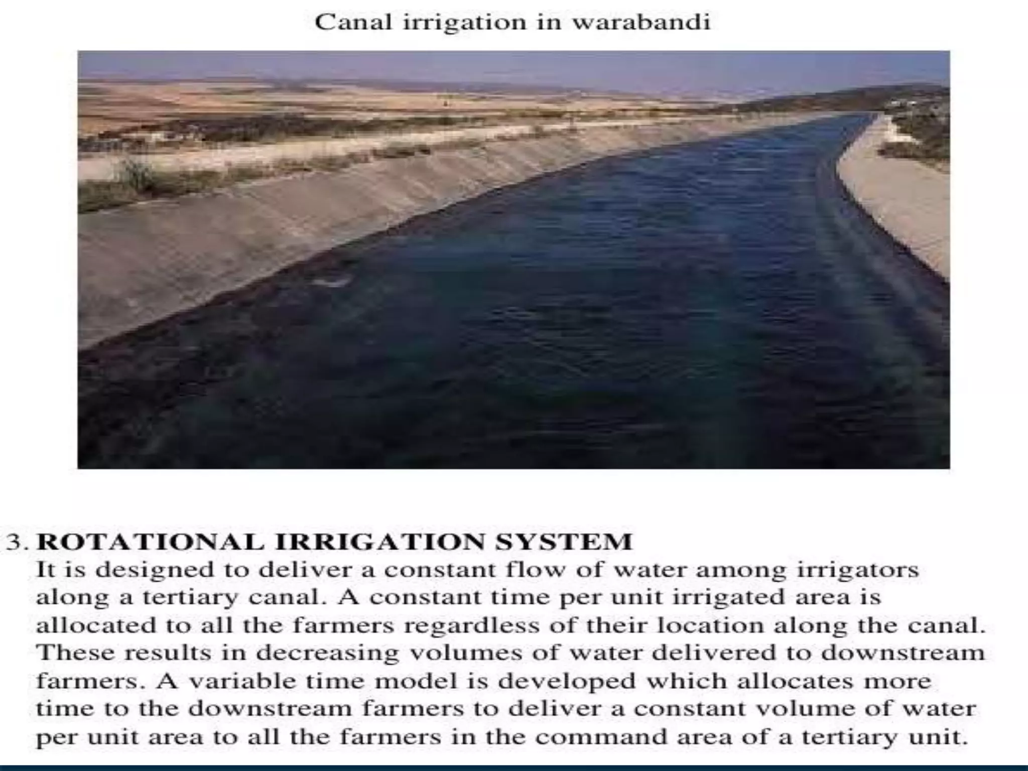 water distribution system & warabandi by Denish Jangid unit 2 Water ...