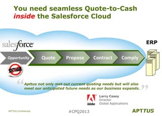 How to Drastically Improve the Quoting Process inside Salesforce | PPTX