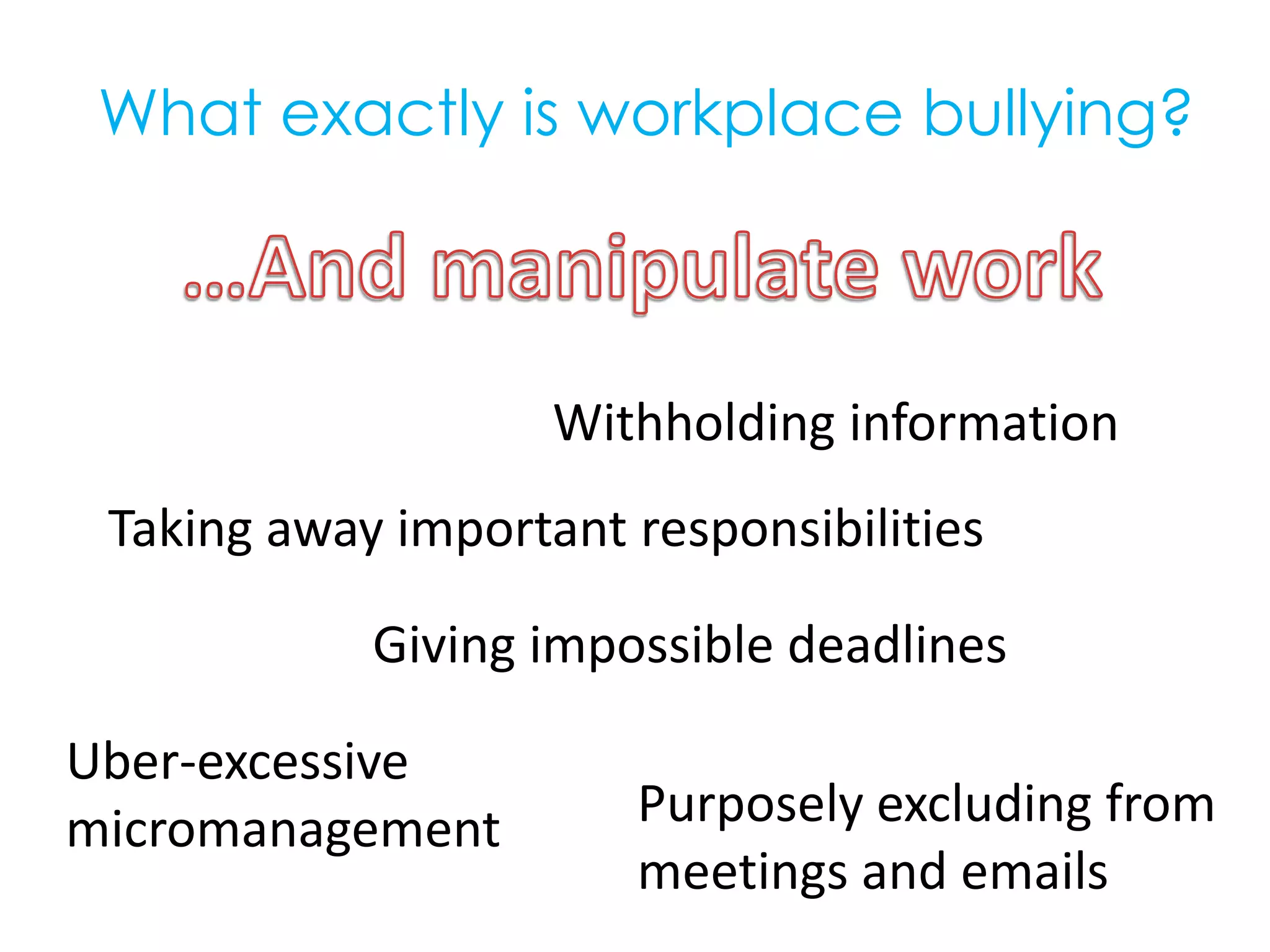 What exactly is workplace bullying? | PPTX