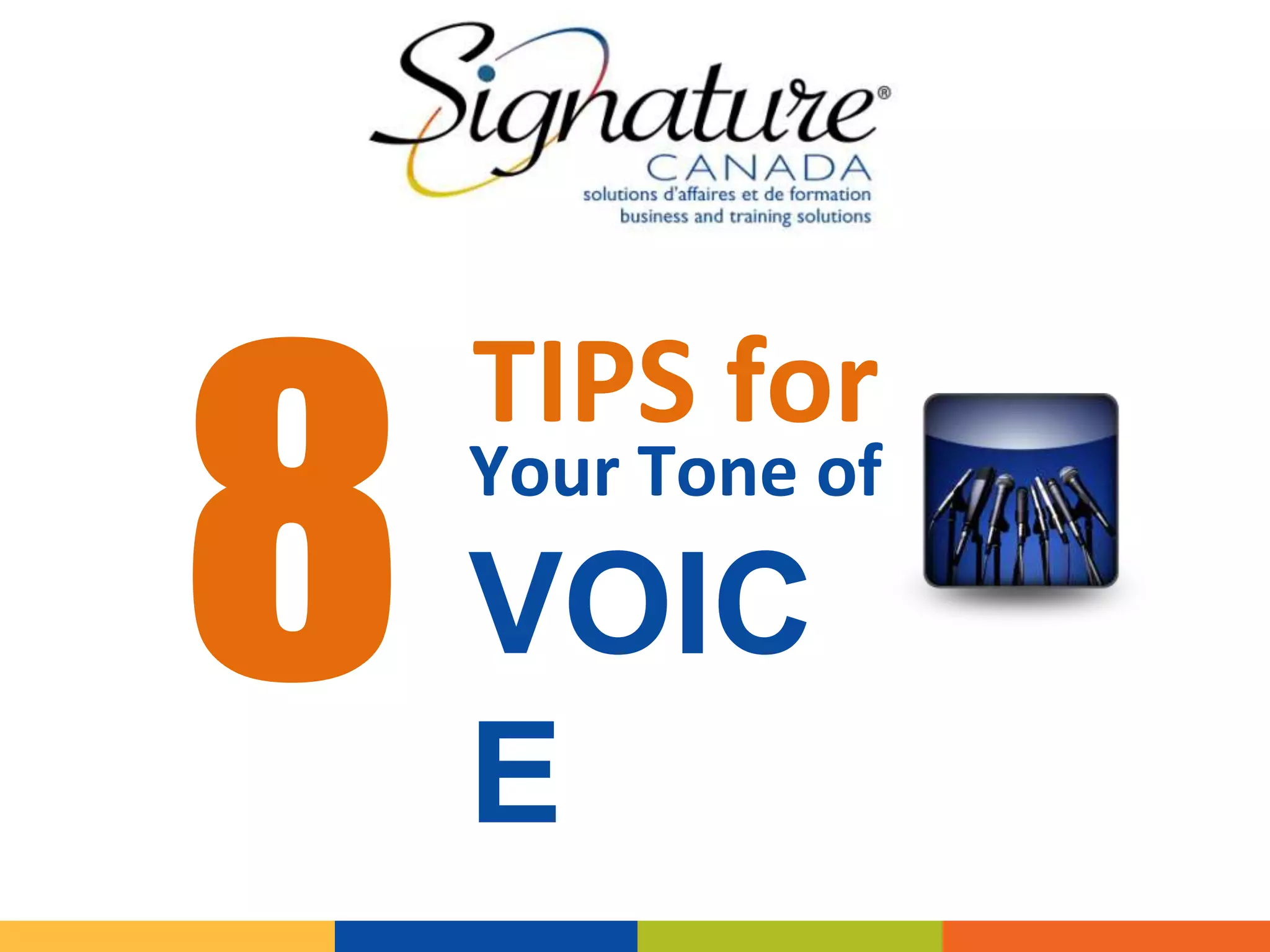 8 Tips for Your Tone of Voice | PPTX