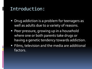 Youth with Substance Abuse by: MJAC | PPTX