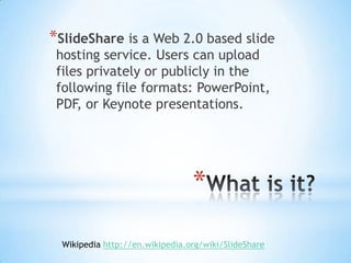 Slide sharing | PPTX