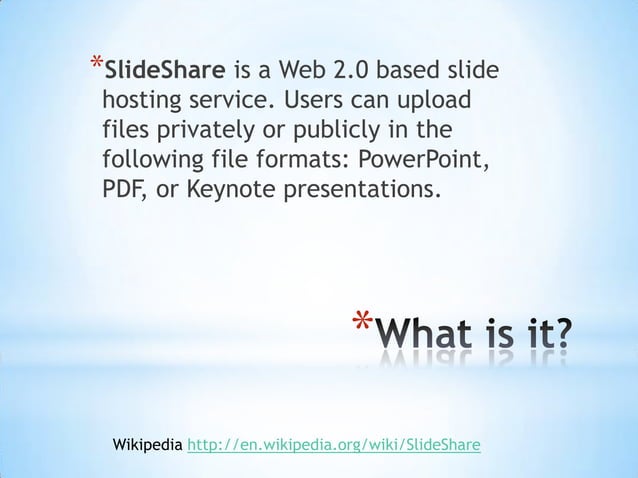 Slide sharing | PPTX