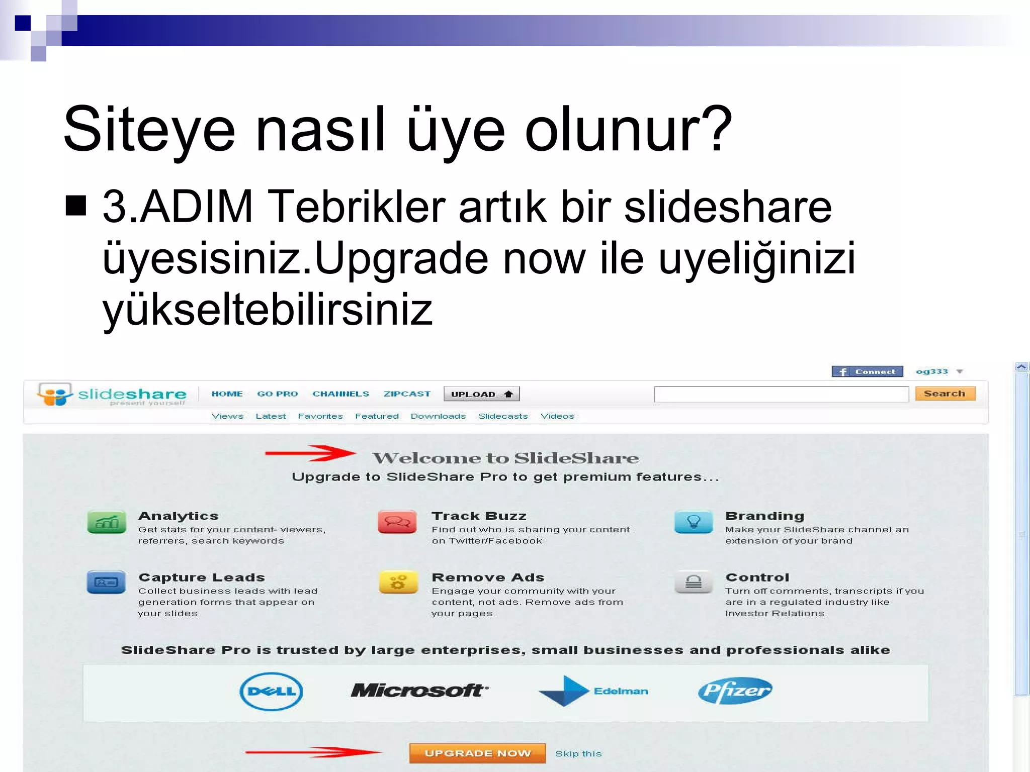 SLİDESHARE NASIL KULLANILIR? | PPT