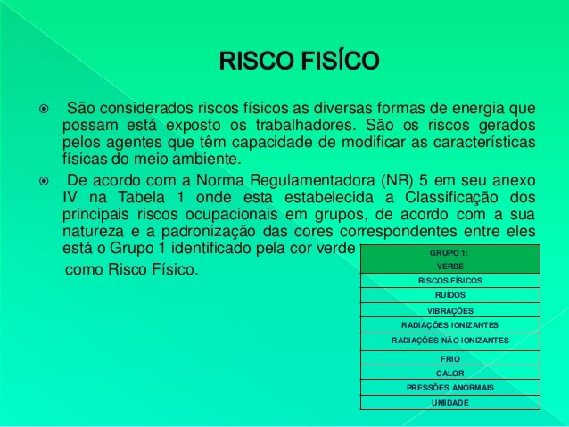 RISCO FÍSICO