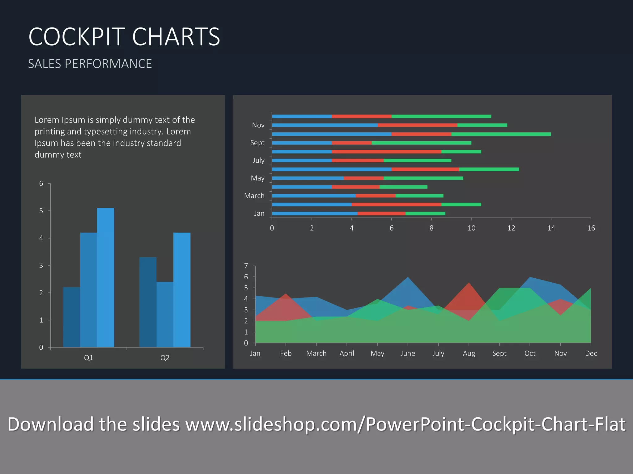Cockpit Charts Flat | PPT